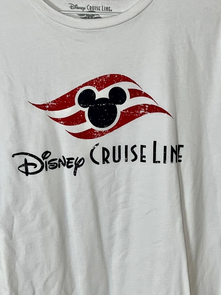 Disney Cruise Line DCL Mickey Mouse White Logo T-shirt Adult Unisex M ...