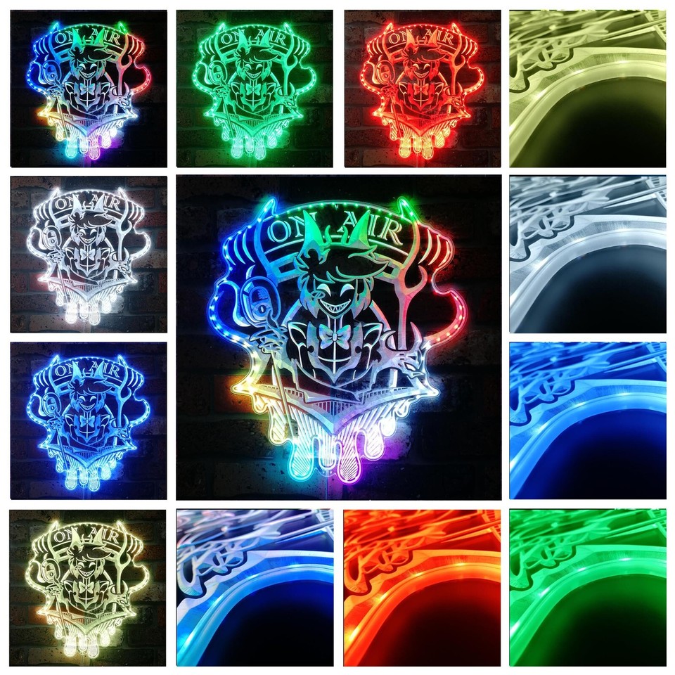 Alastor 3D Light Glam LED Neon Wall Decor Sign st06-fnd-e0067-c | eBay