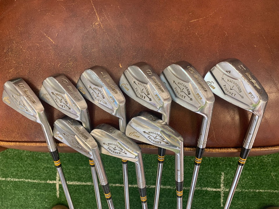 Rare MacGregor Tourney CF4000 2-PW Irons, 3 and 5wood, Iron Master ...