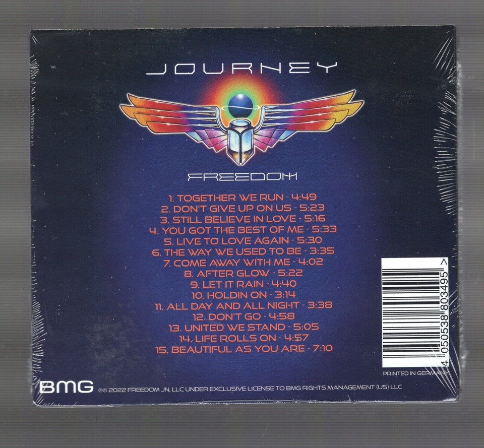 JOURNEY FREEDOM CD LEGENDARY ROCK BAND SEALED IN ORIGINAL PLASTIC ...