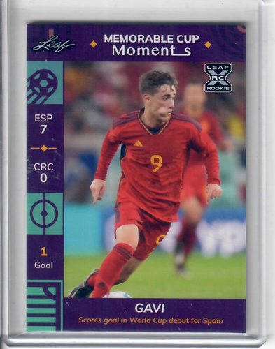 GAVI 2022 Leaf World Cup Memorable Moments 1of 174 #2 Spain Lot of 15 ...