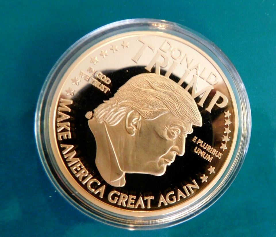 Donald Trump commemorative gold finish coin uncirculated Reduced | eBay