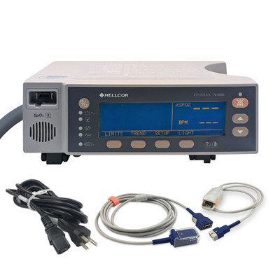 Nellcor N-600X Pulse Oximeter with Brand New Sensor and SpO2 Adapter ...