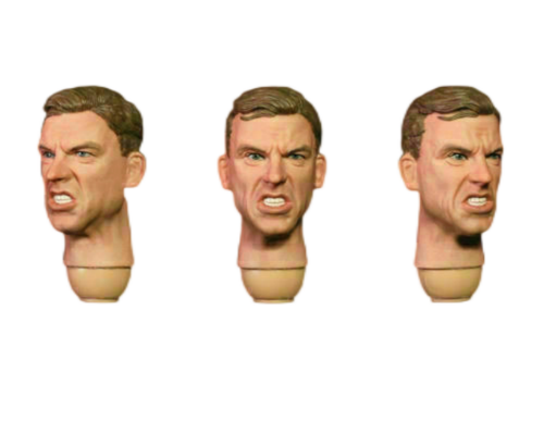 1/6 Male Soldier Head Sculpt Angry Shouting Expression For 12inch ...
