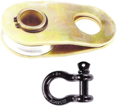 10 Ton Badland Snatch Block + 7/8" D-Ring -Doubles the Pulling Capacity ...