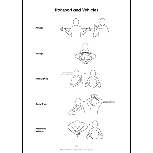 Makaton Resource Vocabulary Book SIGNS Animals, Transport and Vehicles ...