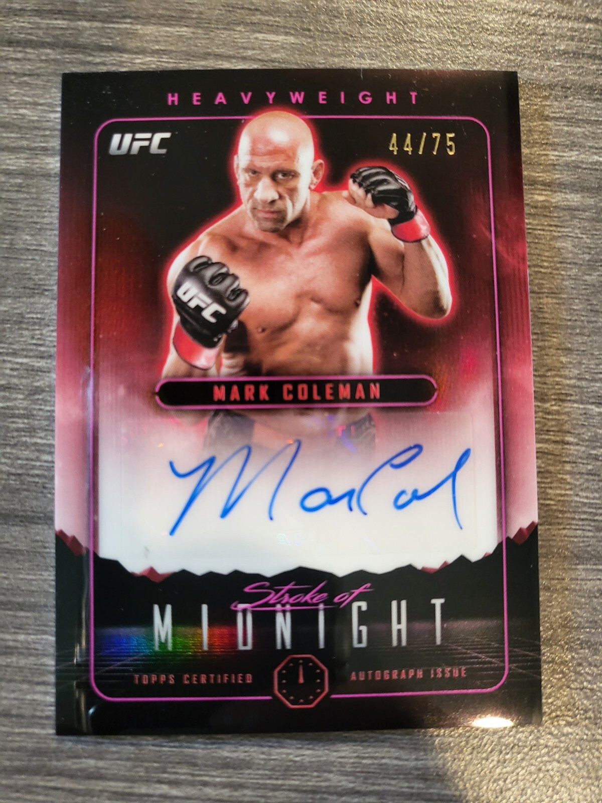 2024 Topps Midnight Ufc Stroke Of Midnight Auto /75 | eBay