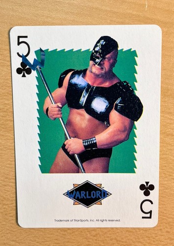 The Warlord 1991 WWF Playing Card, NM-MT, 5of Clubs | eBay