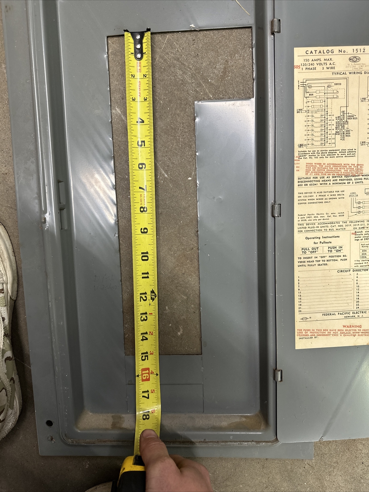 Federal Pacific Panel Cover | eBay