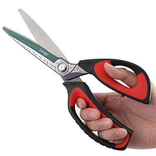 10" Multipurpose Heavy Duty Scissors Premium Titanium Coating Forged ...