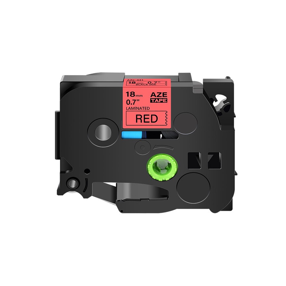 10PK Compatible with Brother PT-D450 TZe-441 TZ-441 Black on Red Label ...