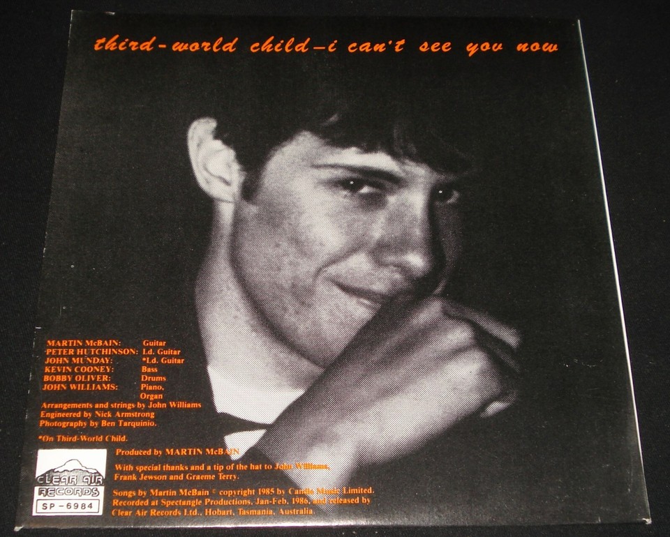 MARTIN MCBAIN 1980s TASMANIAN FOLK PSYCH P/S 45– THIRD WORLD CHILD Mint ...
