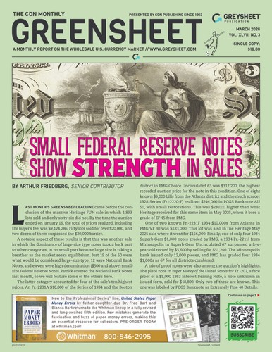 NEW!! Greensheet Currency Monthly Pricing Guide - March Issue | eBay