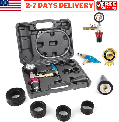Universal Coolant Vacuum Refill Kit Radiator Coolant Filler Bleeder ...