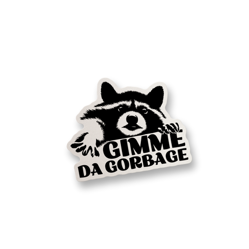 Gimme da Gorbage Funny Meme Vinyl Sticker for Laptop, Car, Water Bottle ...