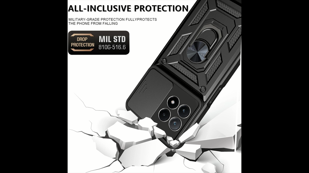 For Xiaomi Poco X6 PRO 5G/ X6 X5 F6 M6 Pro 4G/5G Case, Ring Phone Stand ...