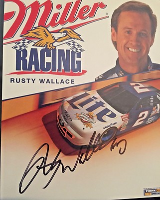 Rusty Wallace Autograph signed 8x10 Photo Nascar Hall Of Fame | eBay
