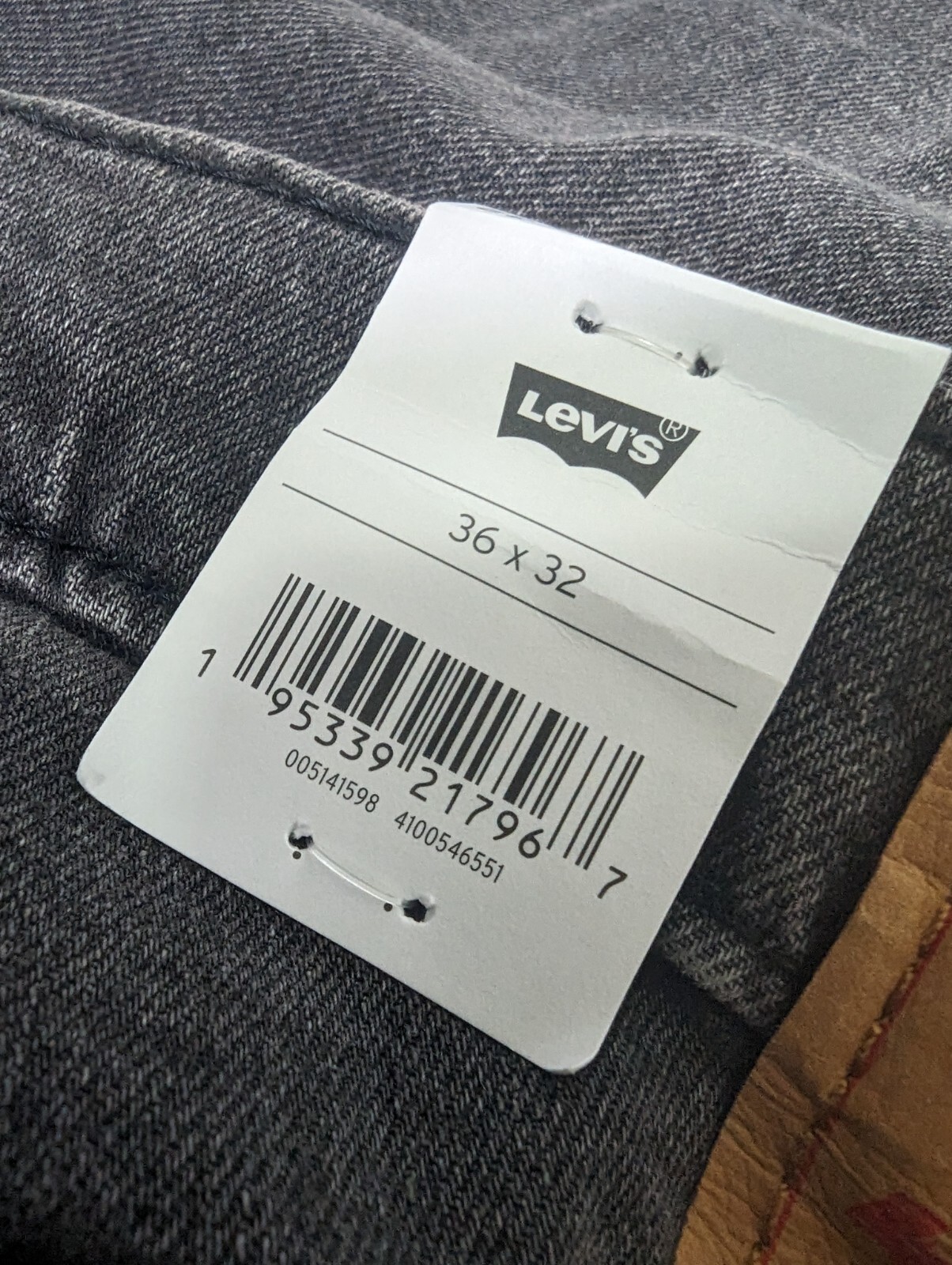 Levi%27s+514+Jeans+Men%27s+36x34+Gray+Medium+Wash+Straight+Fit+Stretch+ ...
