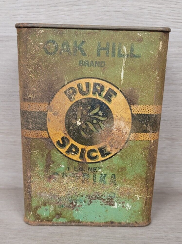 Old Spice Brand Pure Spices Paprika Tin Full 4" X 7" | eBay