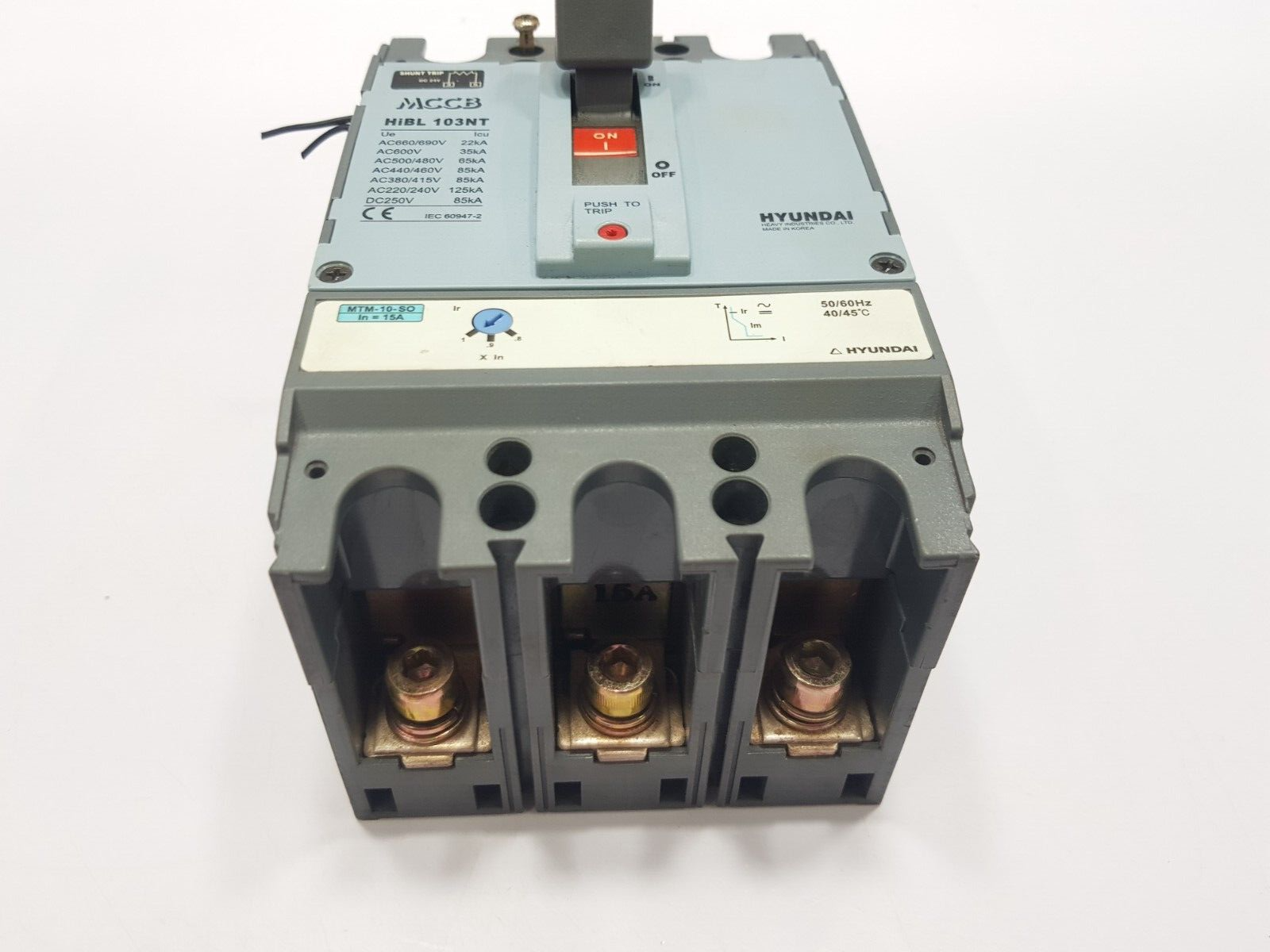 HYUNDAI HEAVY HIBL 103NT MOLDED CASE CIRCUIT BREAKER | eBay