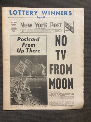 New York Post-Apollo 12 Moon Mission-November 19 1969 COMPLETE ...