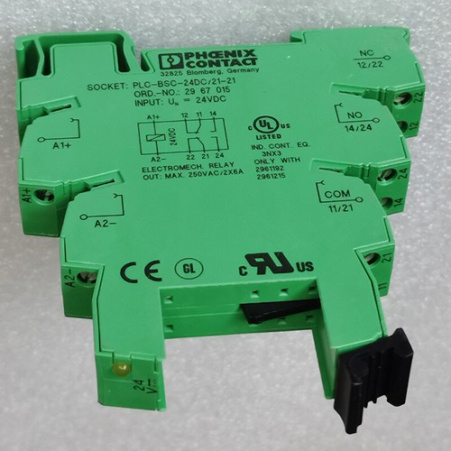5PCS PHOENIX PLC-BSC-24DC-21-21 ORD-NO.2967015 Power Relay 24VDC | eBay