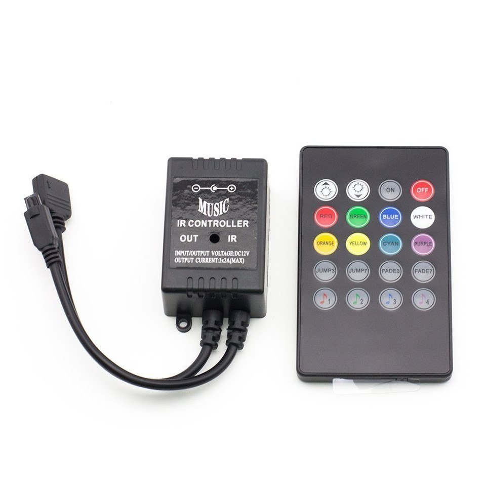 20/24/44Key IR/RF/WiFi/Bluetooth Controller Music Remote for RGB LED ...