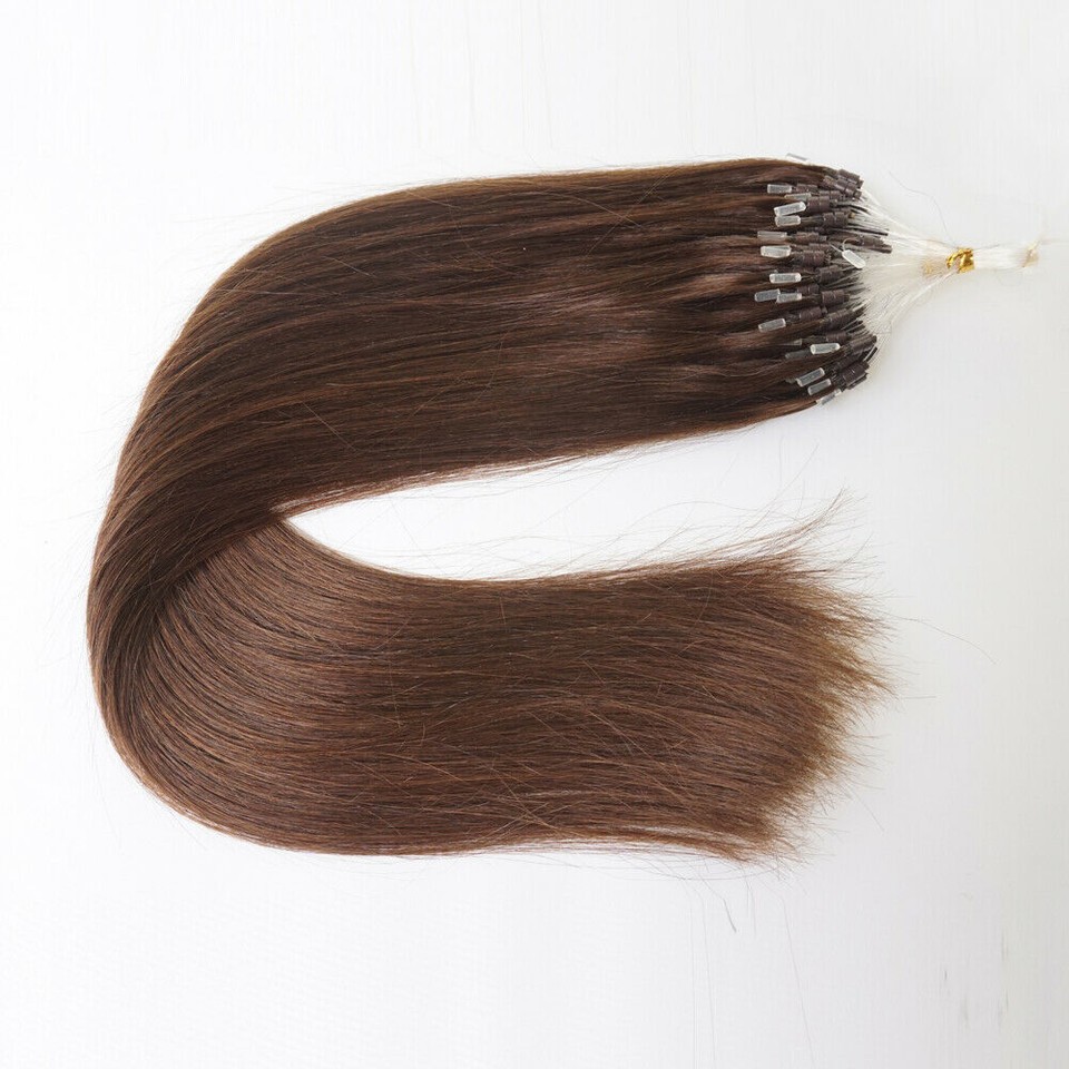 Micro Beads Hair Extensions Micro Ring Loop Tip Remy Human Hair Full ...