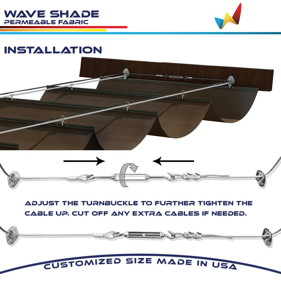 Retractable Canopy Cover Awning Shade w/ Slide Steel Wire for Roofing ...