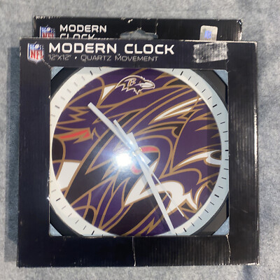 NFL.com Baltimore Ravens Modern Clock | eBay
