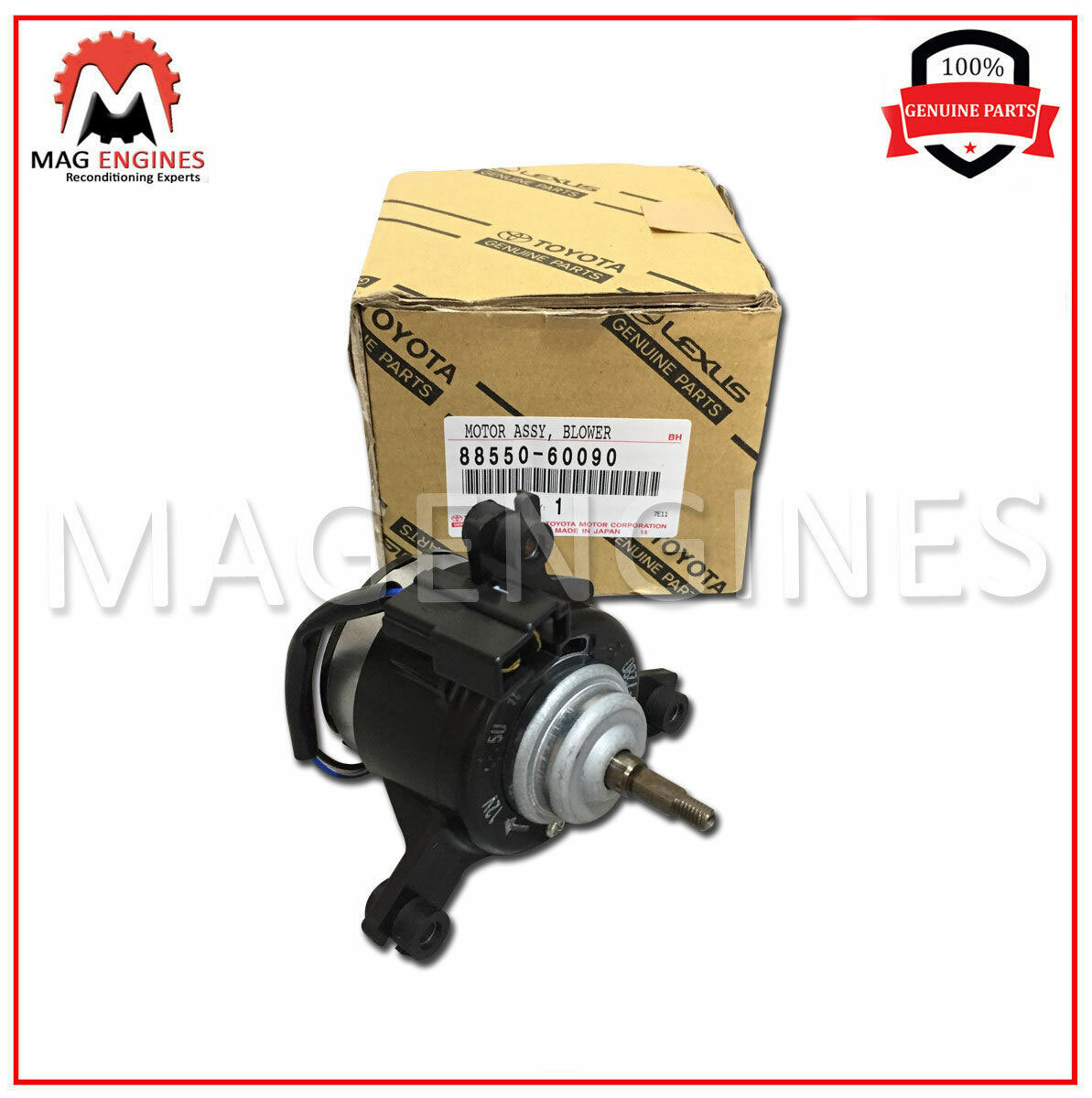 88550-60090 GENUINE OEM MOTOR SUB-ASSY, COOLER BLOWER, NO.1 8855060090 ...