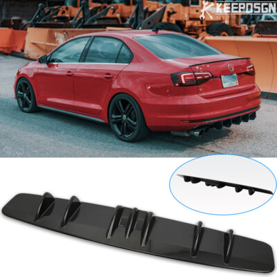 For VW Jetta MK6 MK7 GLI Rear Lip Bumper Diffuser Shark Fin 7 Wing ...