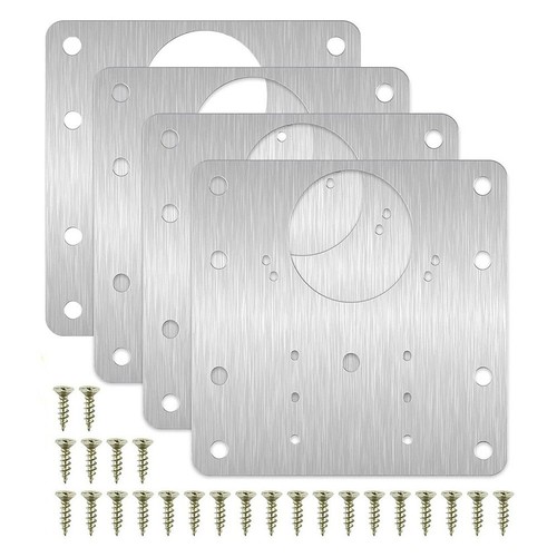 Versatile Stainless Steel Hinge Repair Plate for Various Furniture ...