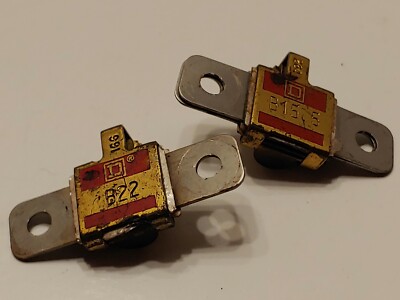 Lot of 2 SQUARE D OVERLOAD HEATER ELEMENT SIZE B15.5 , B22 | eBay