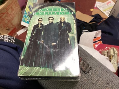The Matrix Reloaded (VHS, 2003) Keanu Reeves Factory Sealed Watermarks ...