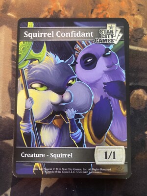 x1 Squirrel Confidant token Star City Games SCG MTG Magic the gathering ...