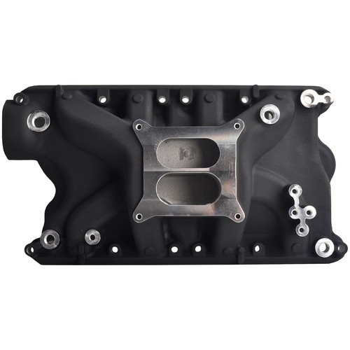For SBF Small Block Ford V8 5.8L 351W Black Dual Plane Aluminum Intake ...