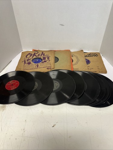 Lot of 14 Vintage 78 Vinyl Records 10" Vinyl RCA COLUMBIA DECCA | eBay