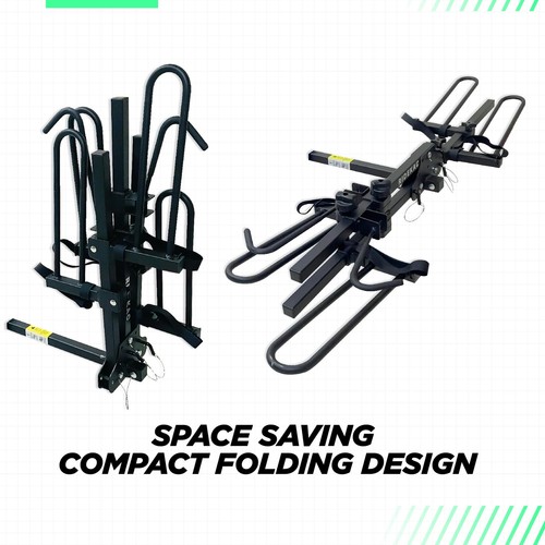 E2 1.25" & 2" Hitch Mounted Rack 2-Bike Platform Style Carrier for ...