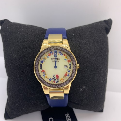 Citizen Ladies' Eco-Drive Disney Princess Snow White Gold Stainless ...