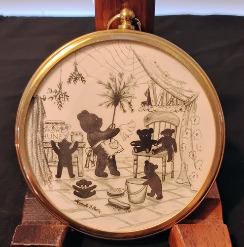 Vtg. 4 Seasons Teddy Bears In Silhouette By Marcelle D. Shears From ...