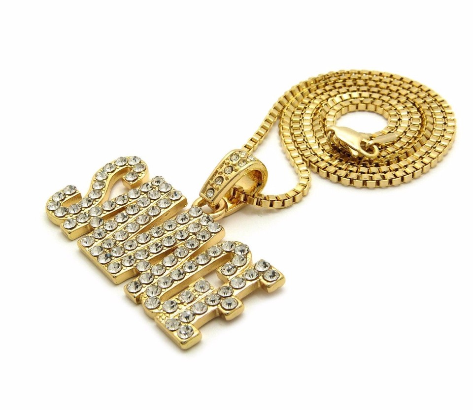 NEW SAVAGE PENDANT & 24" BOX/CUBAN/ROPE CHAIN HIP HOP NECKLACES - XZ202 ...