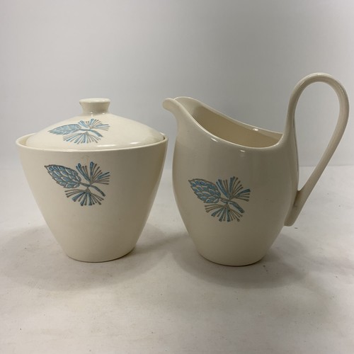 Vintage MARCREST BLUE SPRUCE Creamer and Sugar Atomic Mid Century ...
