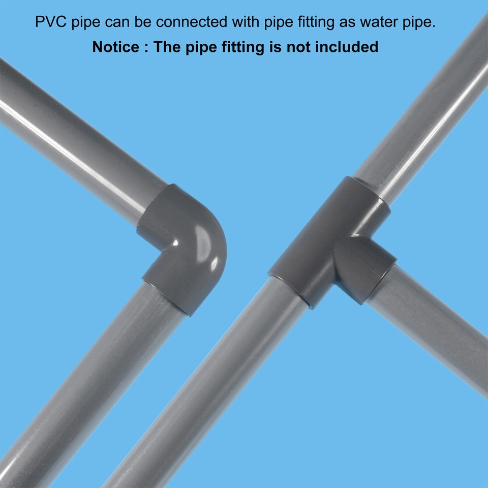 Grey PVC Rigid Pipe 129.2mm ID 140mm OD 12" High Impact, Grey ...