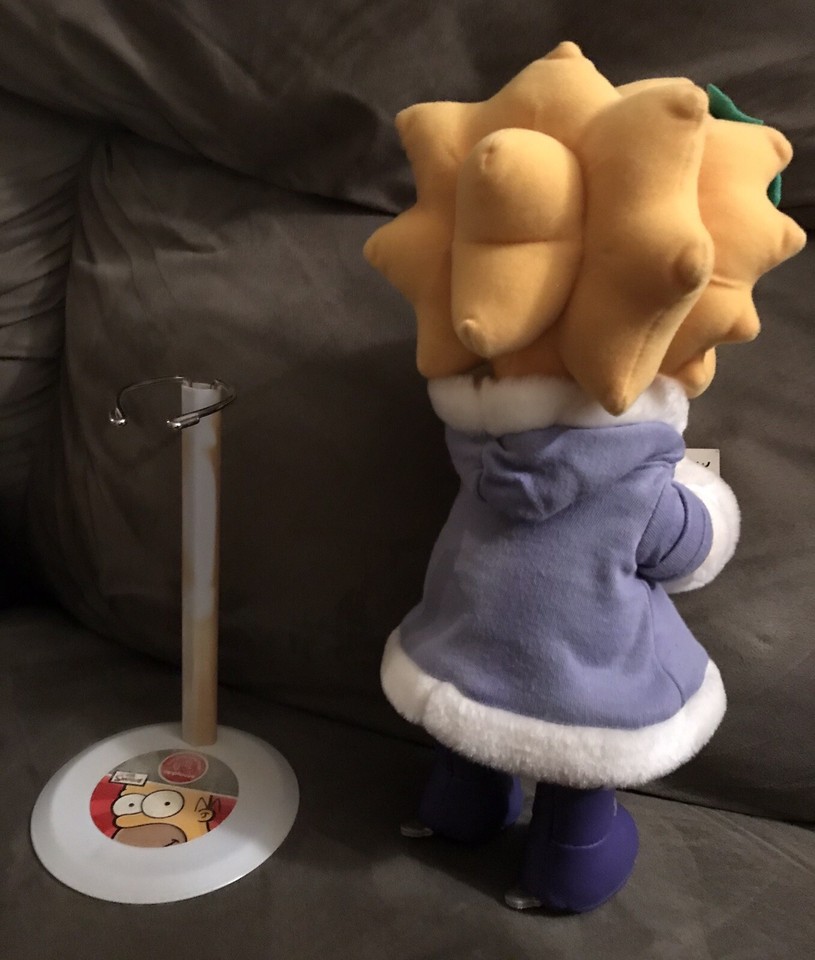 2003 Applause Lisa Simpson Holiday Plush Doll Tag Stand Christmas ...