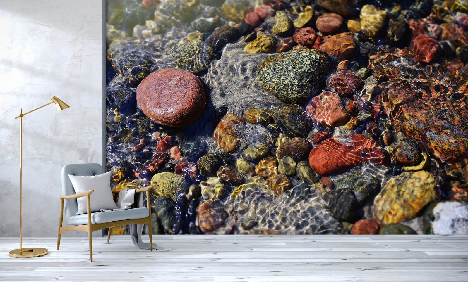 3D Vintage Pebbles K2481 Wallpaper Mural Self-adhesive Removable ...