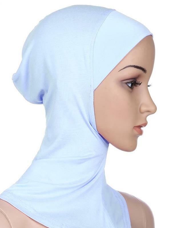 Muslim Neck Cover Head scarf Inner Hijab Caps Islamic Underscarf Ninja ...