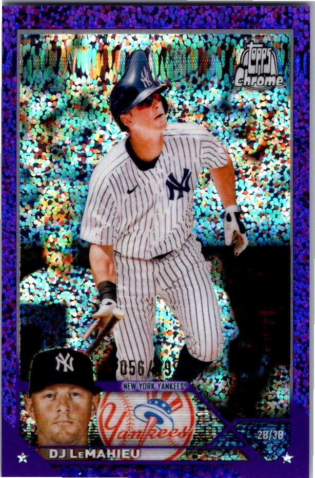 DJ Lemahieu 2023 Topps Chrome #153 Purple Speckle Refractor /299 ...