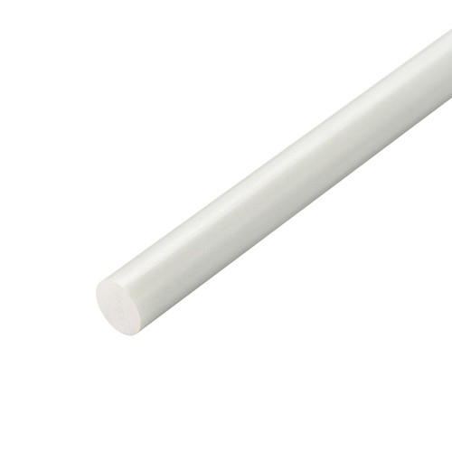 FRP Fiberglass Round Rod,7mm Dia 50cm Long,White Engineering Round Bars ...