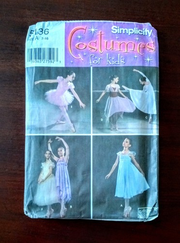 Simplicity Pattern #5136 Ballet Costumes Tutu Nutcracker Costume UNCUT ...